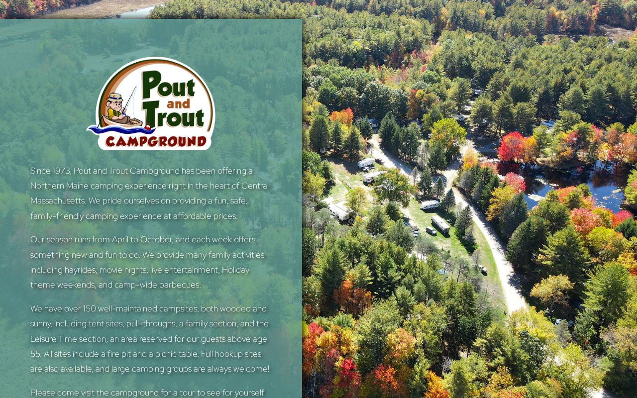 Pout and Trout Campground | Rutland, MA